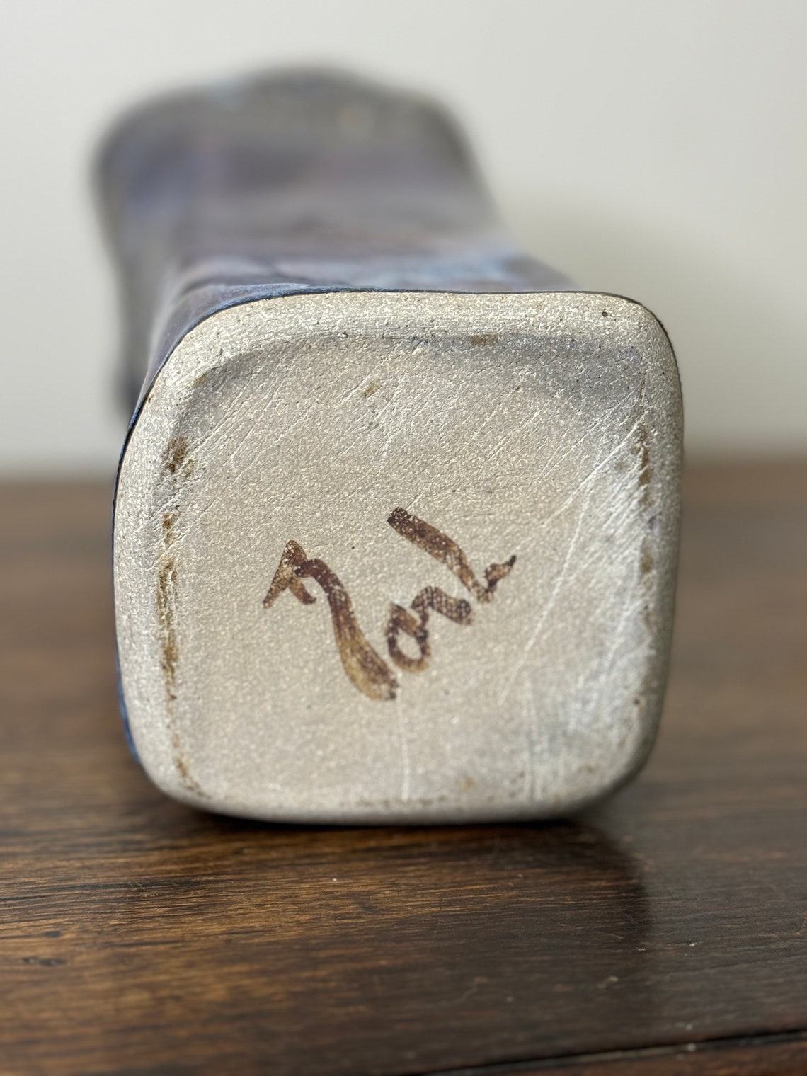 Vintage Handmade Signed Studio Pottery Vase Post Modern Era - Etsy
