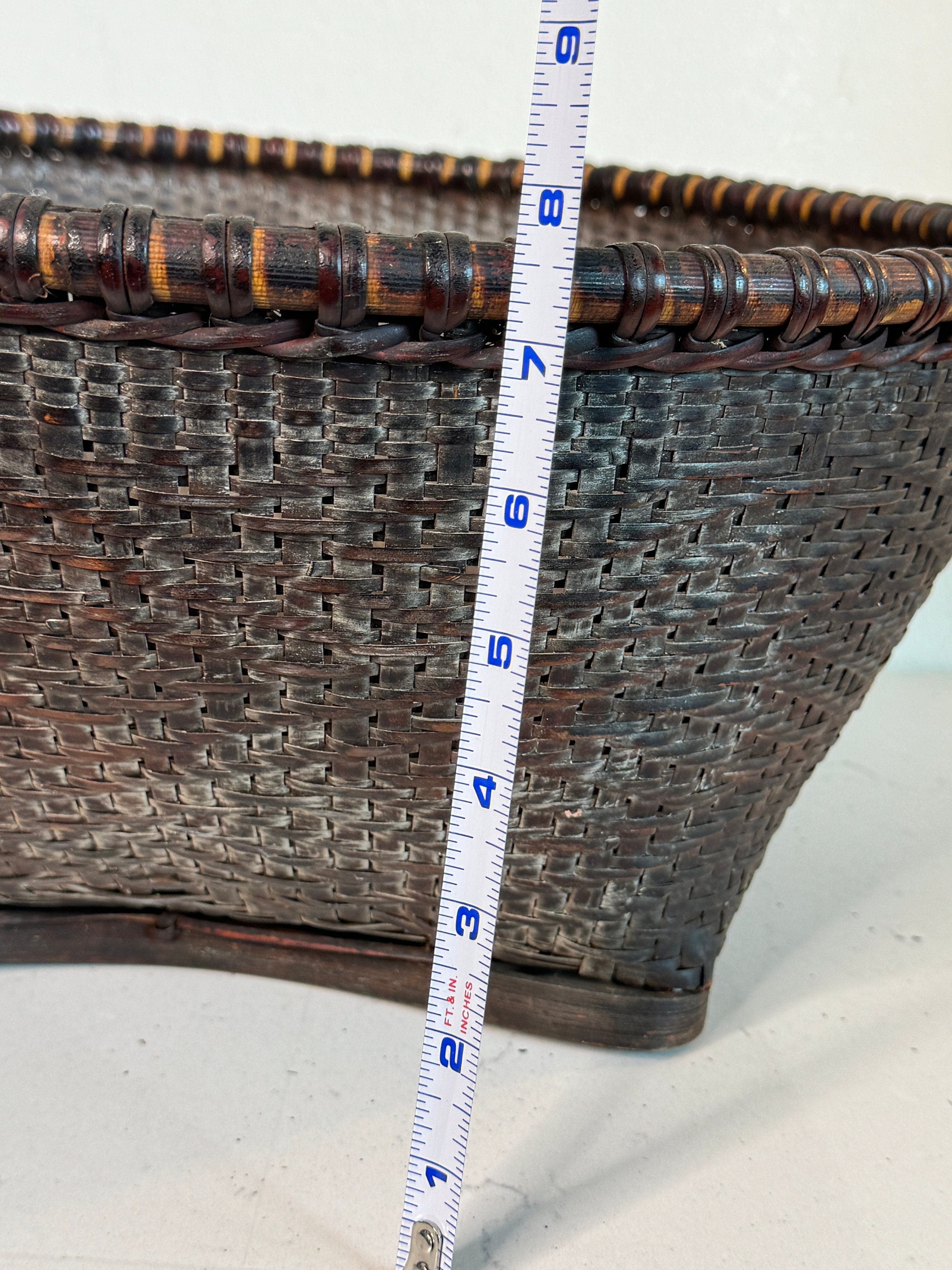 Vintage 20th Century Philippine LABBA Fruit & Vegetables Woven Bamboo ...