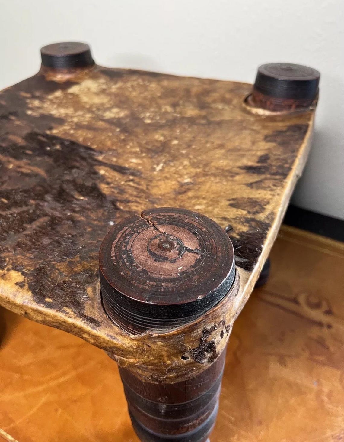 Antique Saharan African Low Stool Hide Early 20th Century - Etsy
