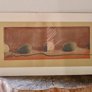 Susan Singleton Artist Proof Post Modern Art Titled Only Stones 2 - Etsy