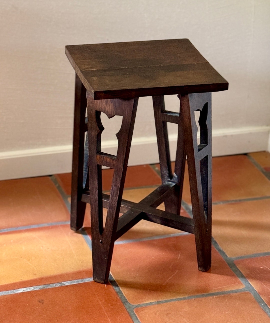 Antique Arts & Crafts Era Mission Style Oak Taboret Side Table - Etsy