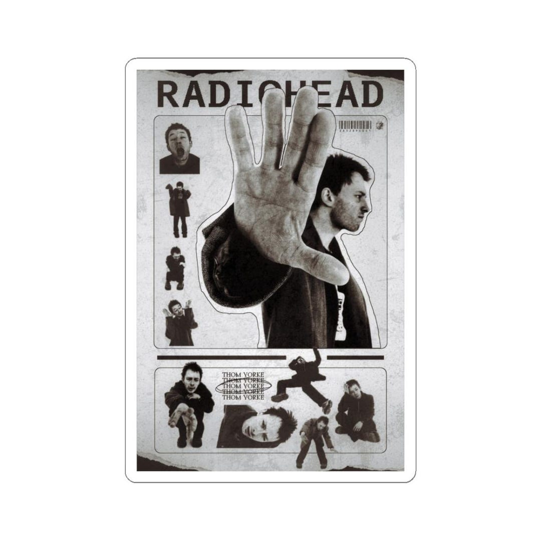 Radiohead Poster Sticker | Kiss-cut Sticker, Band Artwork - Etsy