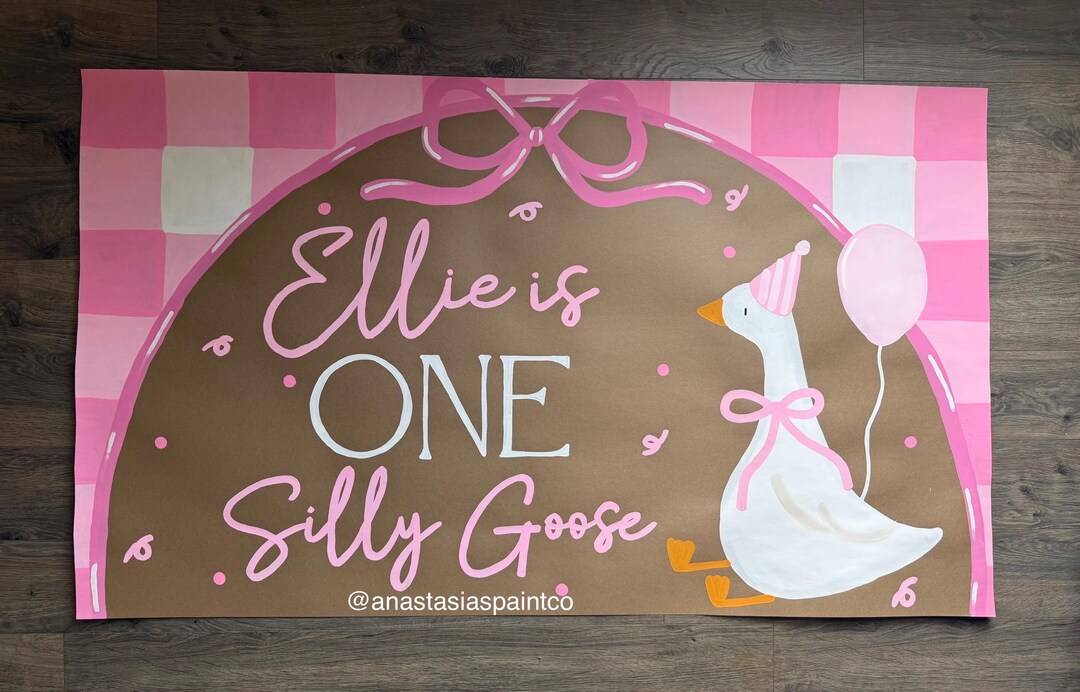 Custom Silly Goose Banner, Silly Goose Party, Silly Goose, Birthday ...