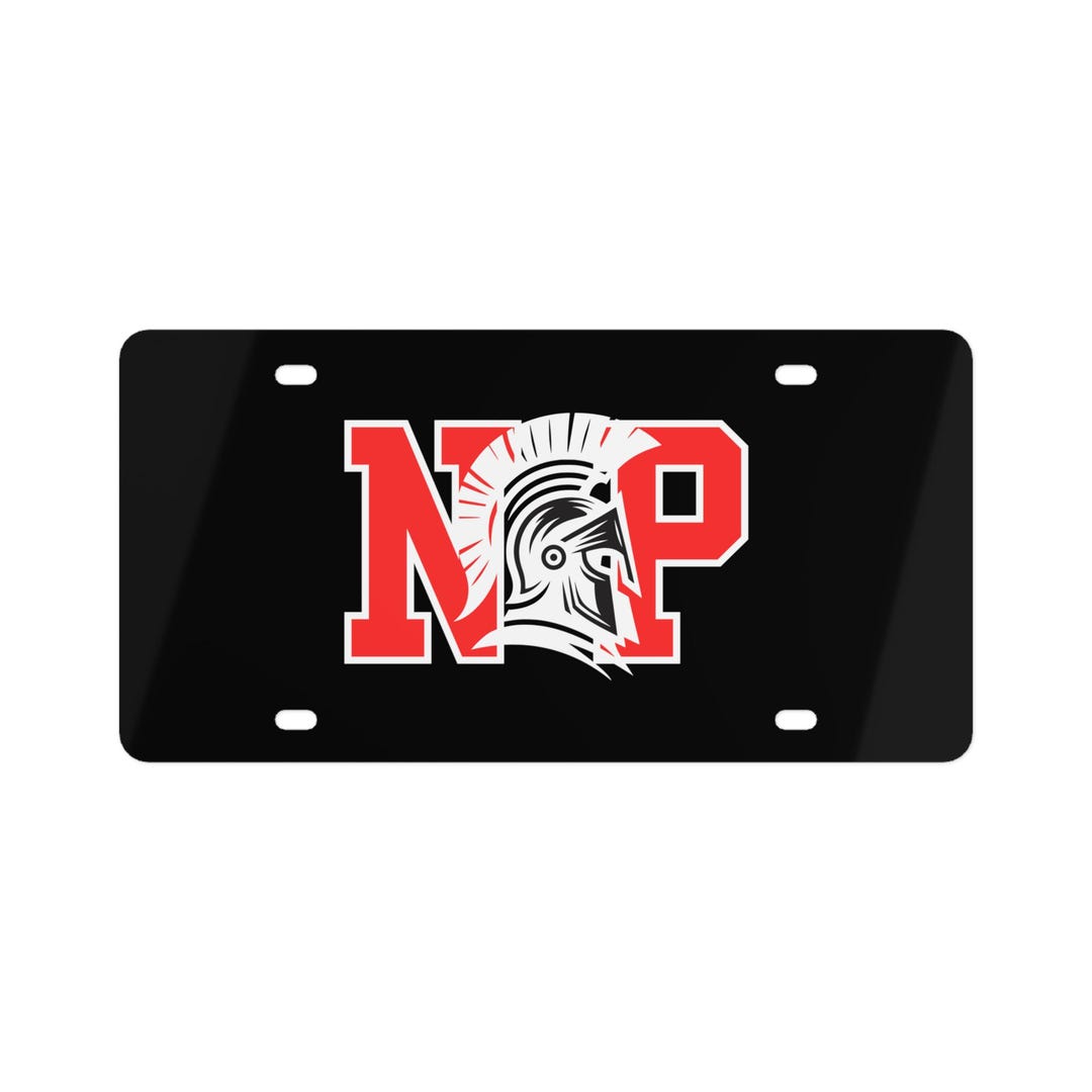 NP Trojans Helmet License Plate | School Spirit - Etsy