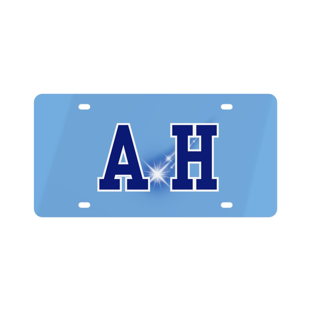 Abington Heights Comets License Plate | Blue Metal Plate - Etsy