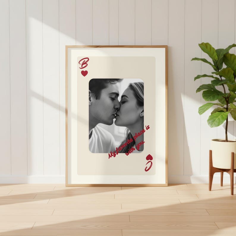 Custom Photo Playing Card – Personalized Digital Print Gift for Special ...
