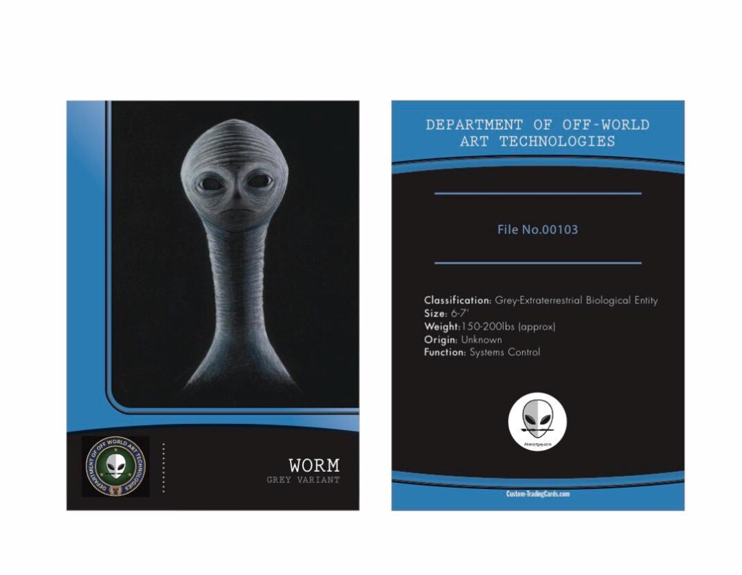 UFO, UAP, ALIEN Trading Card - Etsy