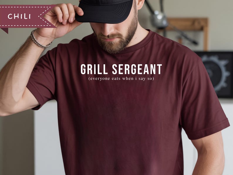 Grill Sergeant T-shirt, Funny BBQ Dad Gift, Comfort Colors® Father's ...