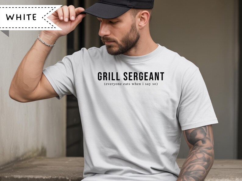 Grill Sergeant T-shirt, Funny BBQ Dad Gift, Comfort Colors® Father's ...