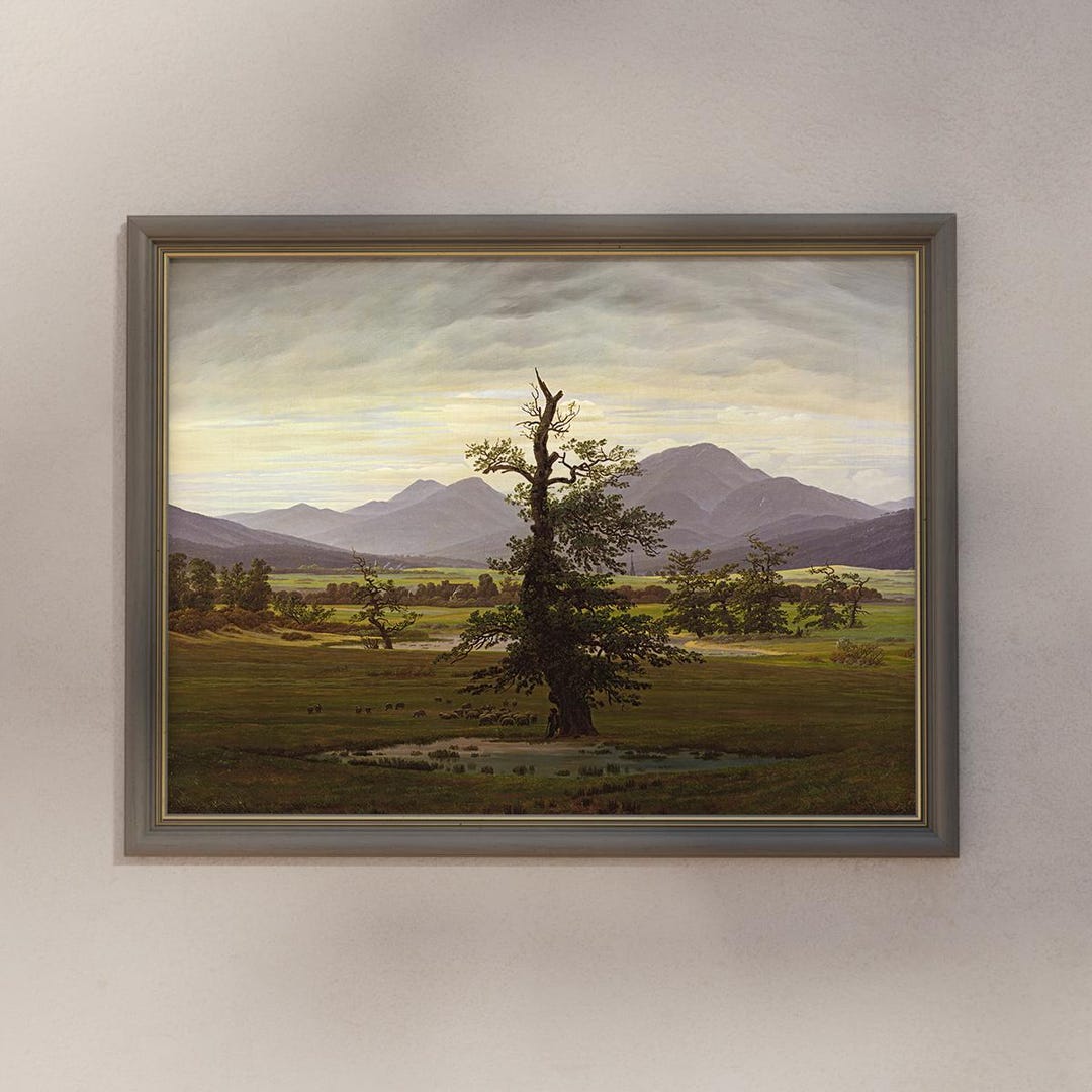 Einsamer Baum, Caspar David Friedrich Artprint, Printable - Etsy.de
