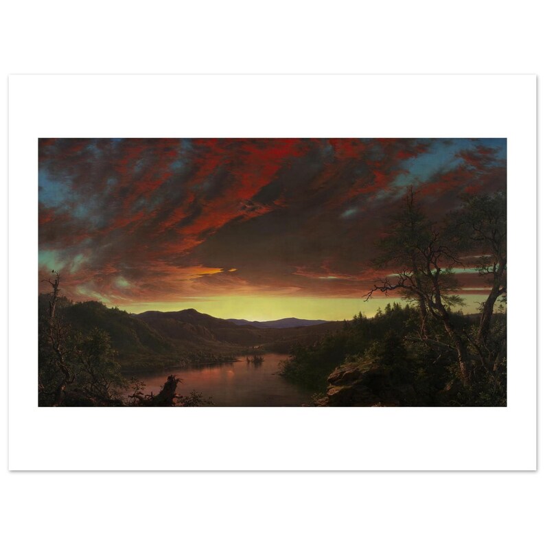 "Kunstposter ""Twilight In The Wilderness"" von Frederic Edwin Church ...