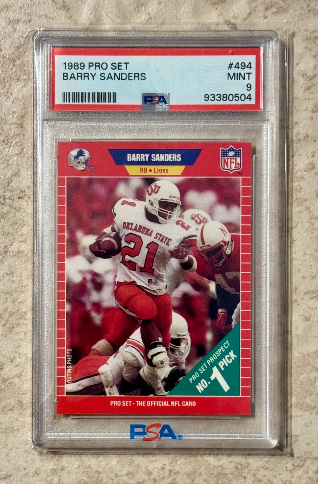 1989 Pro Set Barry Sanders Rookie Card (RC) PSA 9 Mint MVP - Etsy