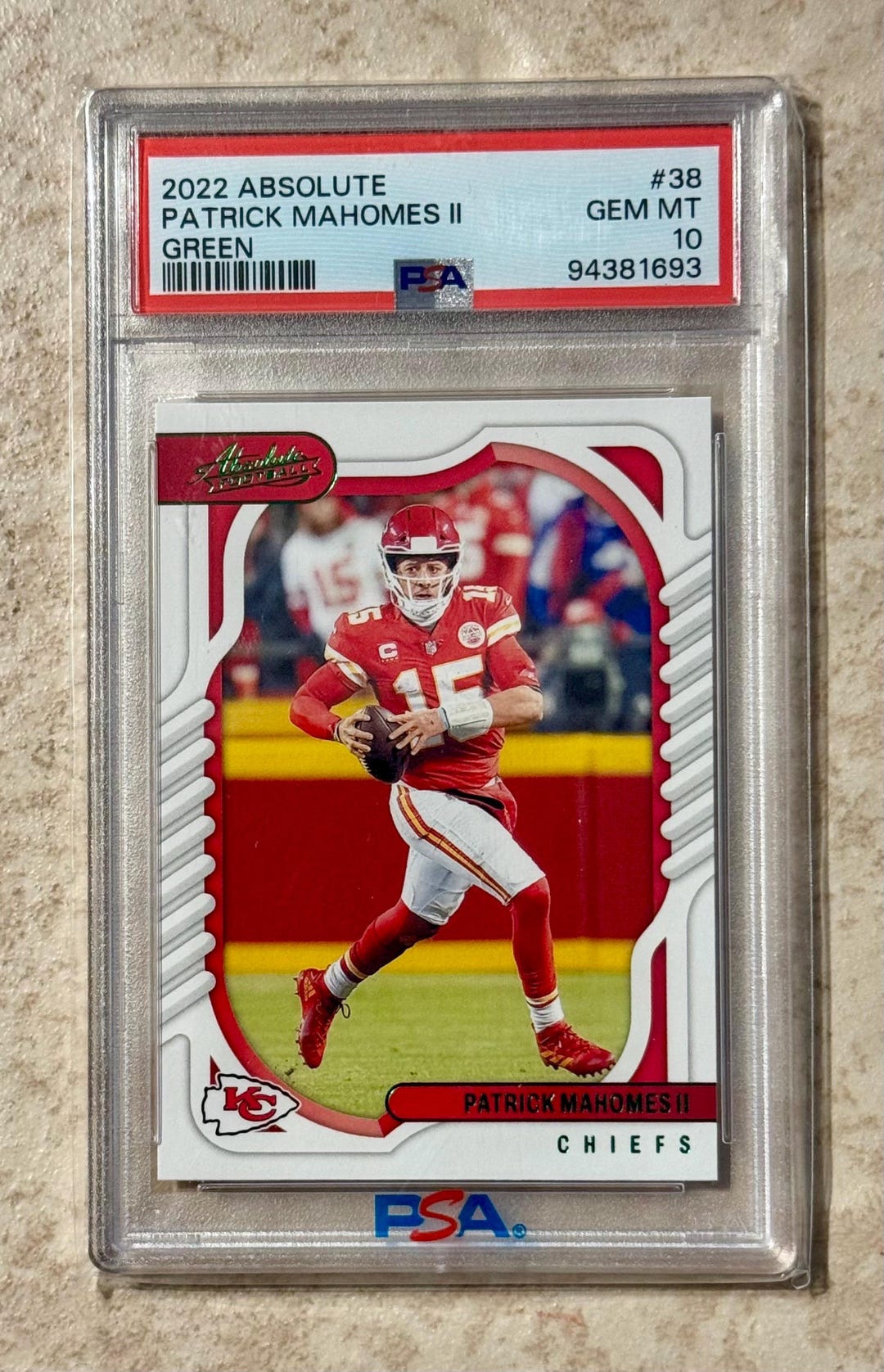2023 Select Football Patrick Mahomes Turbo Charged #TUR-PMA PSA 10 Gem ...
