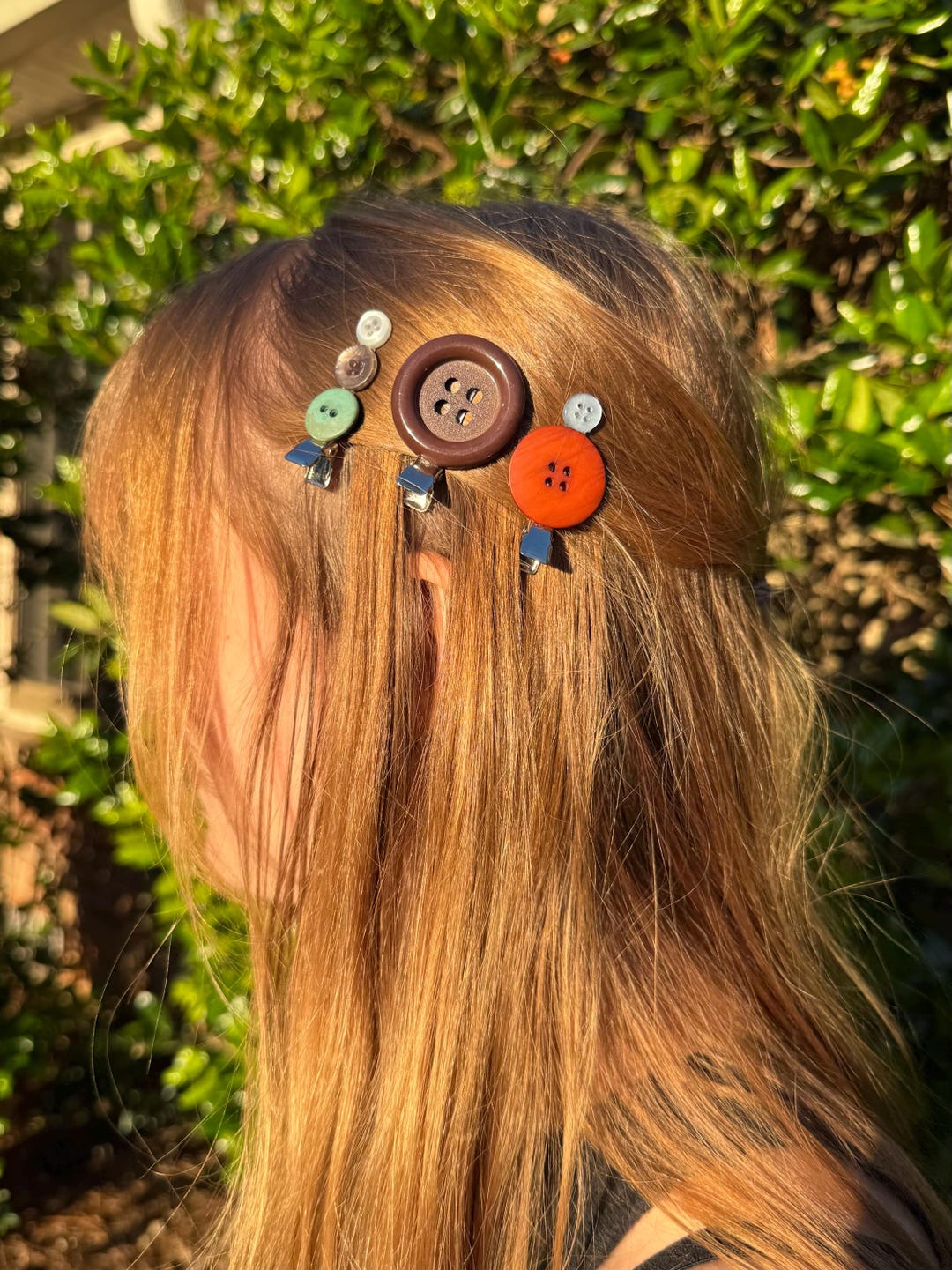 Vintage Button Hair Pin Sets- Cottagecore Accessories- Upcycled ...
