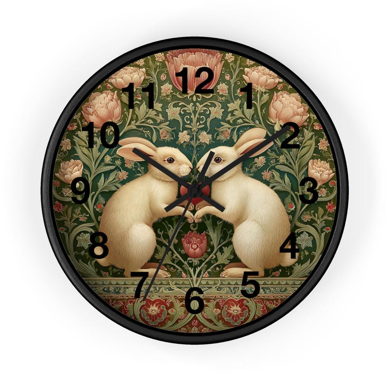 Rabbit Clock - Etsy