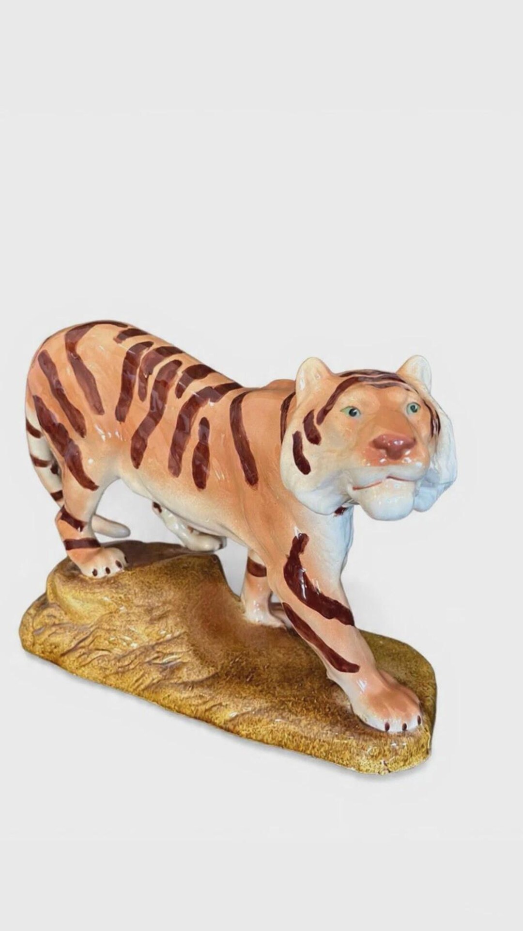 Large Ceramic Tiger Sculpture – Artist Bill Devor, 1976, Signed - Etsy