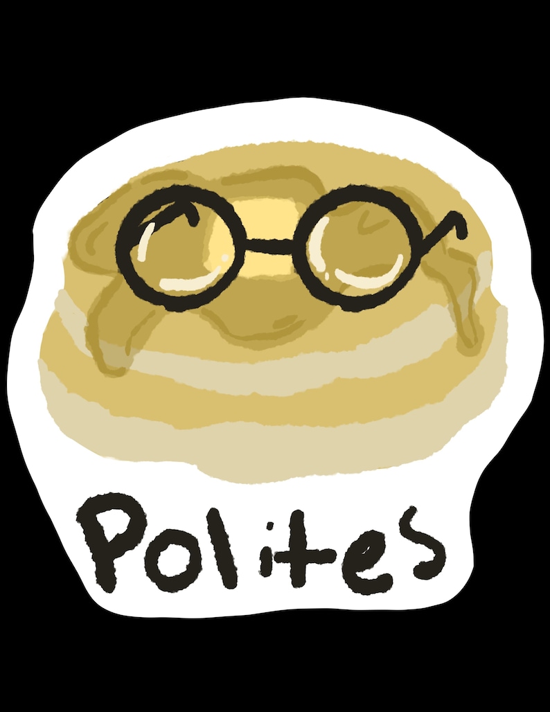 Polites Pancake Sticker- Funny Glossy Greek Mythology Odyssey Sticker ...