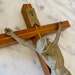 Large Vintage, Wood Inlay Crucifix, Made in West Germany - Etsy