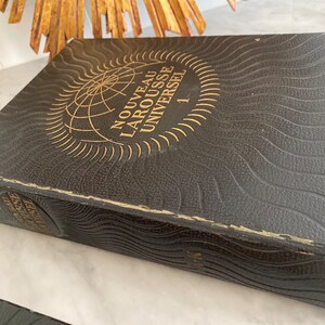 FRENCH Encyclopedia , Two Volumes, Nouveau Larousse 1948, 1948, Coffee ...