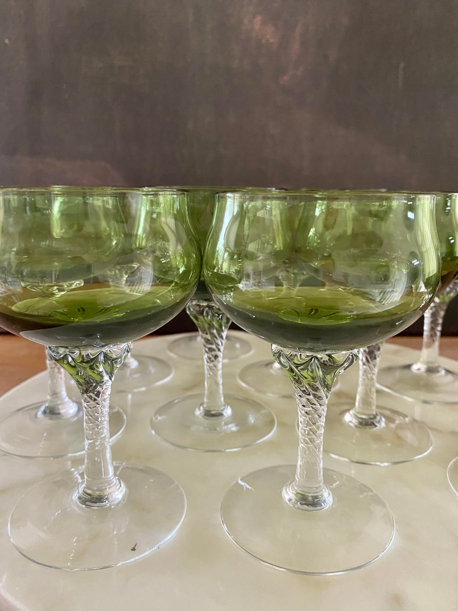 Vintage Sasaki Stemware Liquor Cocktail Glasses Handblown - Etsy
