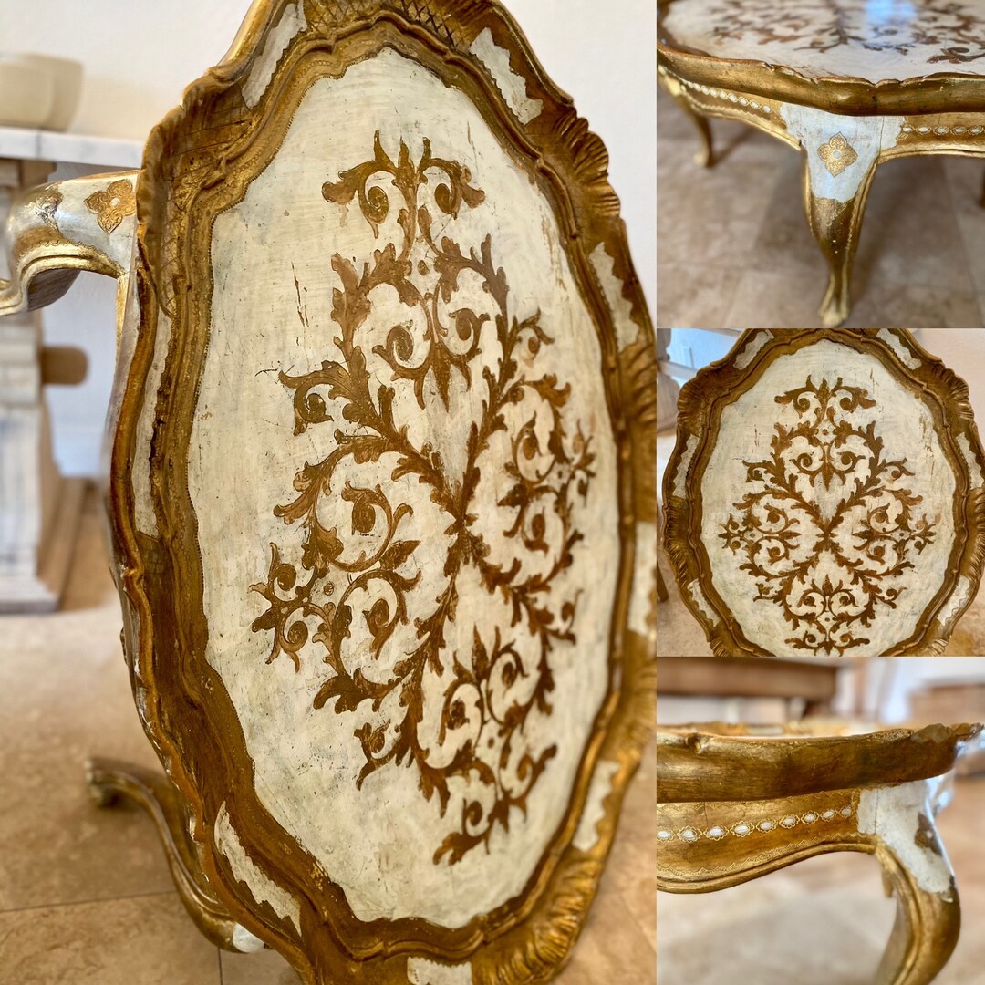 Vintage and RARE, Italian Florentine Coffee Table, HUGE, STUNNING - Etsy