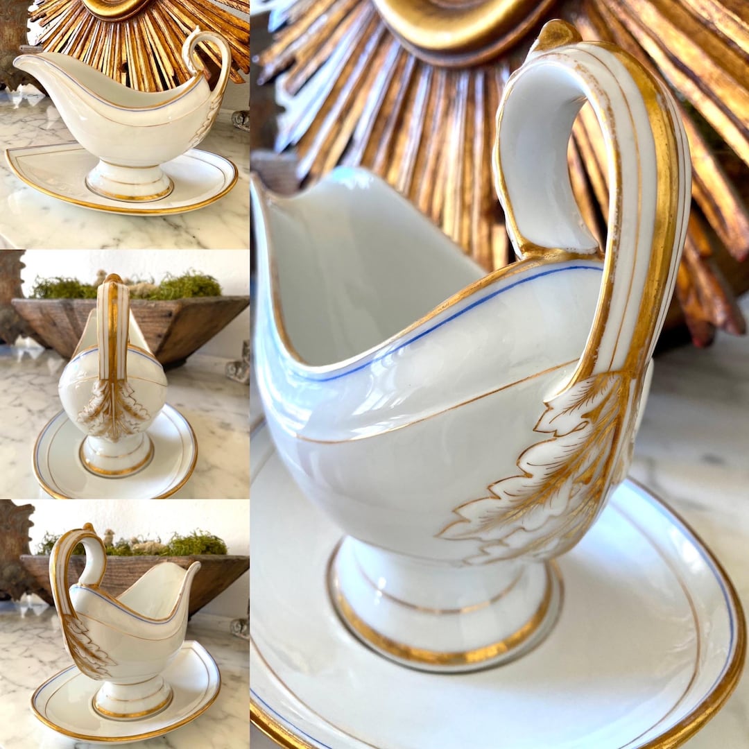 Antique French Gravy Boat, Saucier, RARE, Late 1800’s, GORGEOUS - Etsy