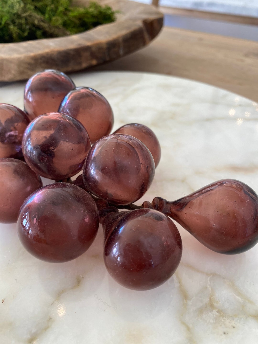 Vintage Italian Glass Grape Cluster Handblown Made in Italy - Etsy