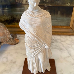 Vintage Terracotta Statuette of Standing Woman, Reproduction Royal ...