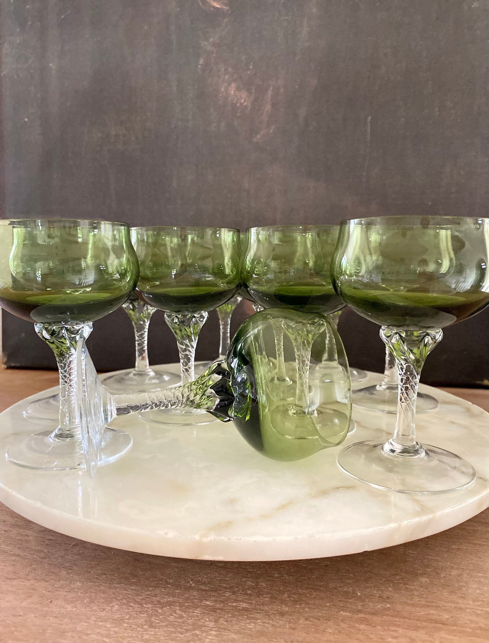 Vintage Sasaki Stemware Liquor Cocktail Glasses Handblown - Etsy