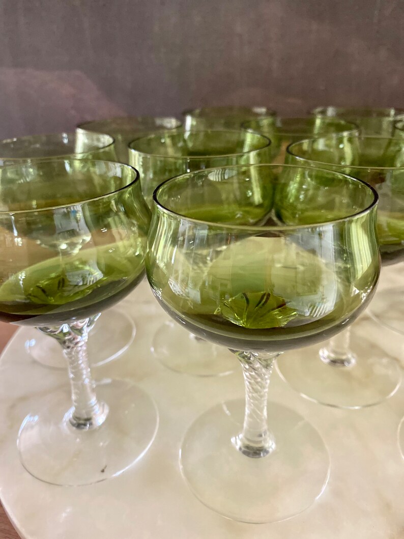 Vintage Sasaki Stemware Liquor Cocktail Glasses Handblown - Etsy