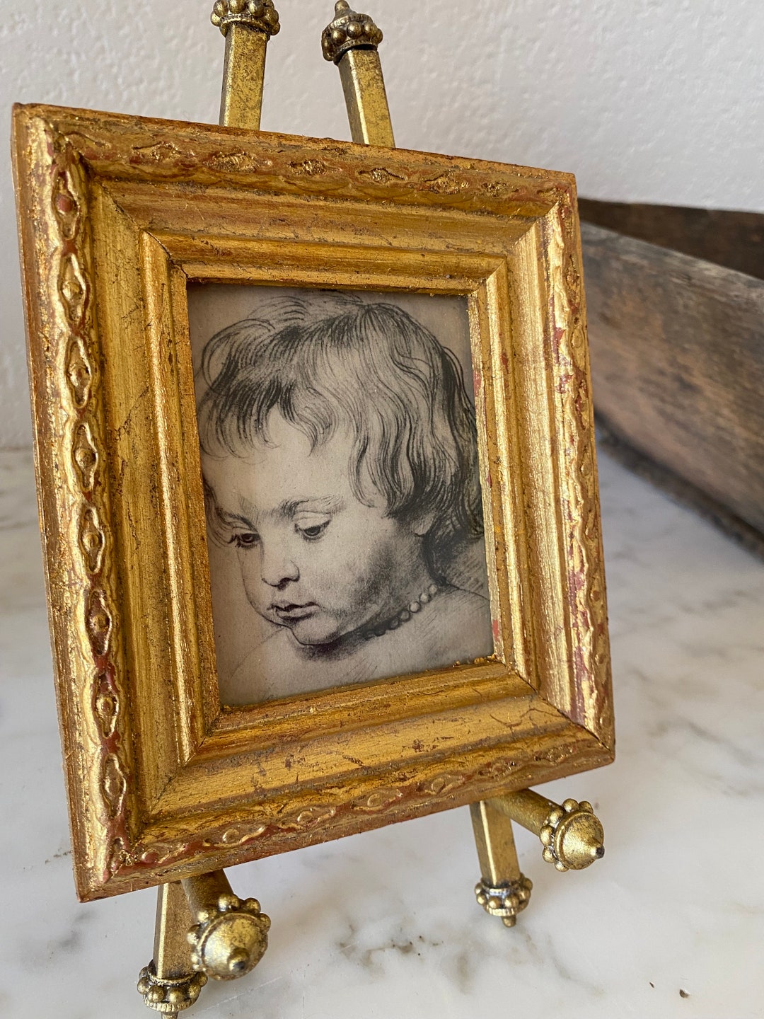 Vintage Italian Framed, Peter Paul Rubens, Portrait Study of Son ...