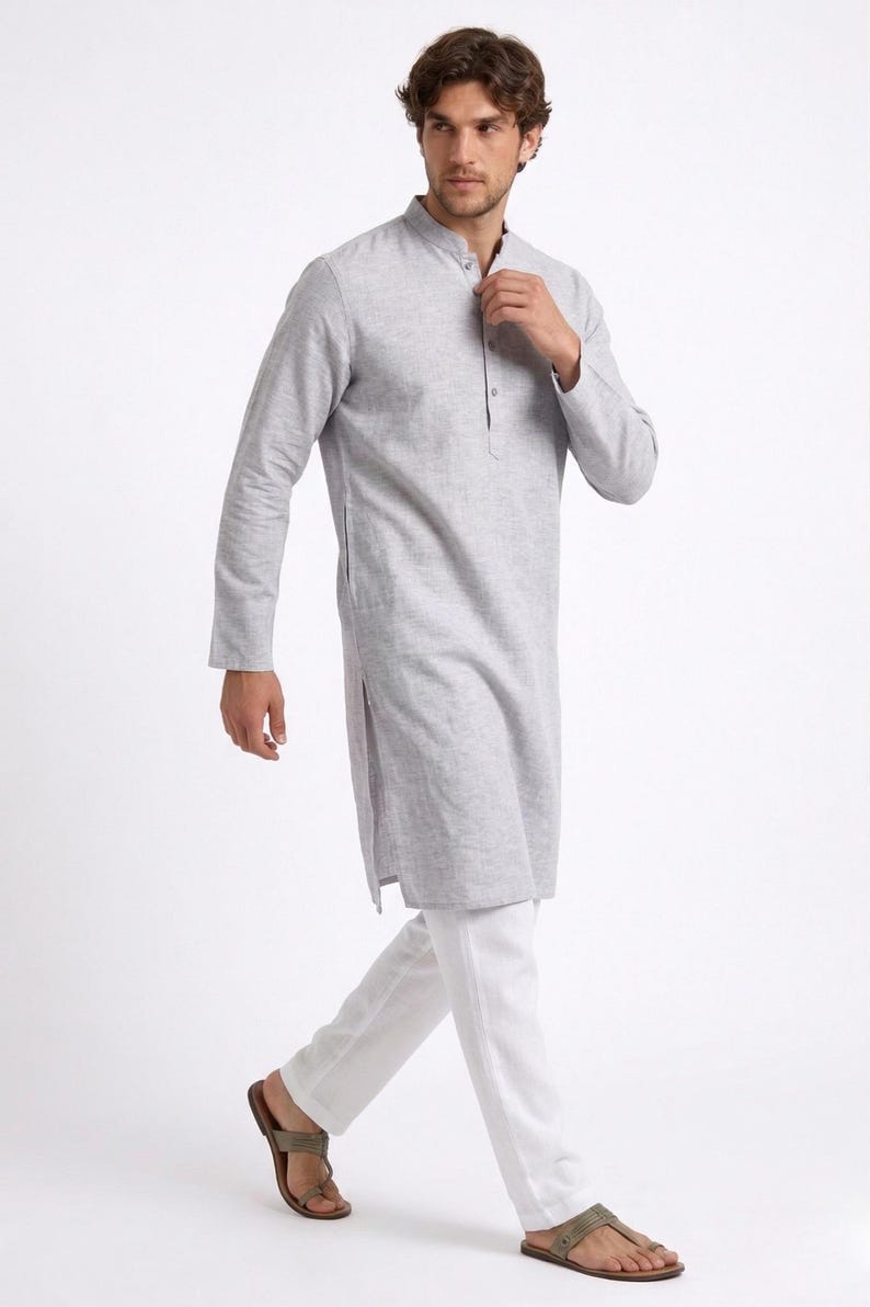 Men's Kurta Sewing Pattern, Modern Tunic Shirt, Beginner Friendly ...
