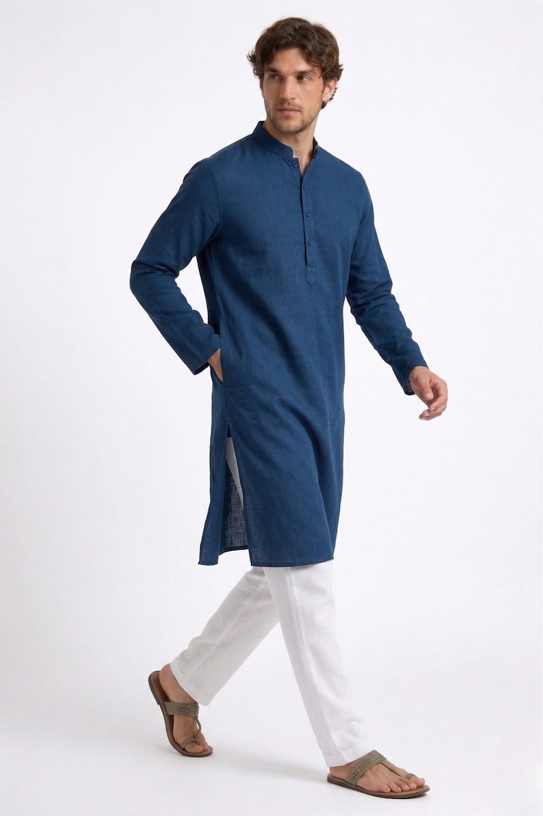 Men's Kurta Sewing Pattern, Modern Tunic Shirt, Beginner Friendly ...