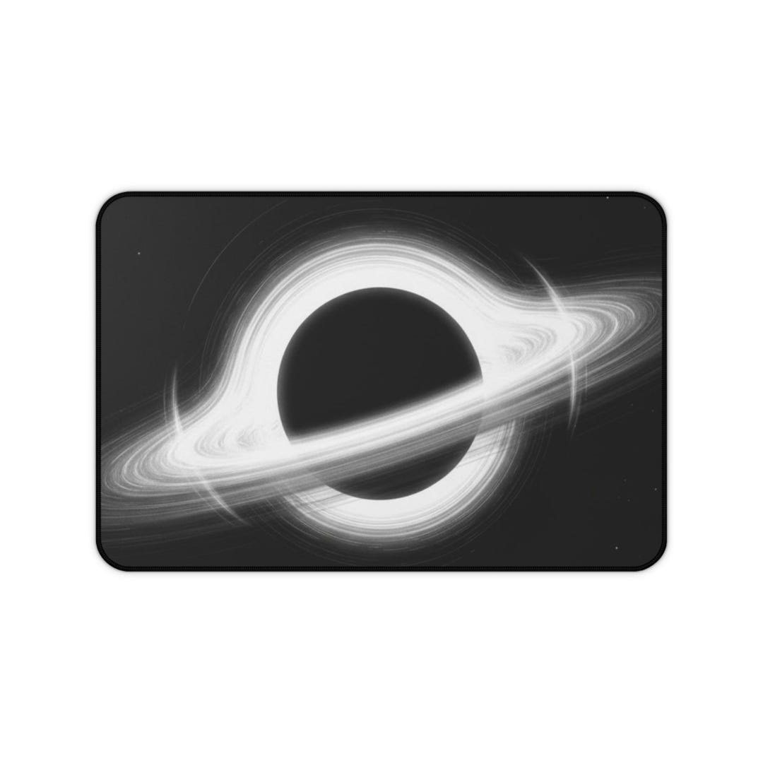 Glowing Black Hole Illustration Desk Mat / Mouse Pad | Space Galaxy ...