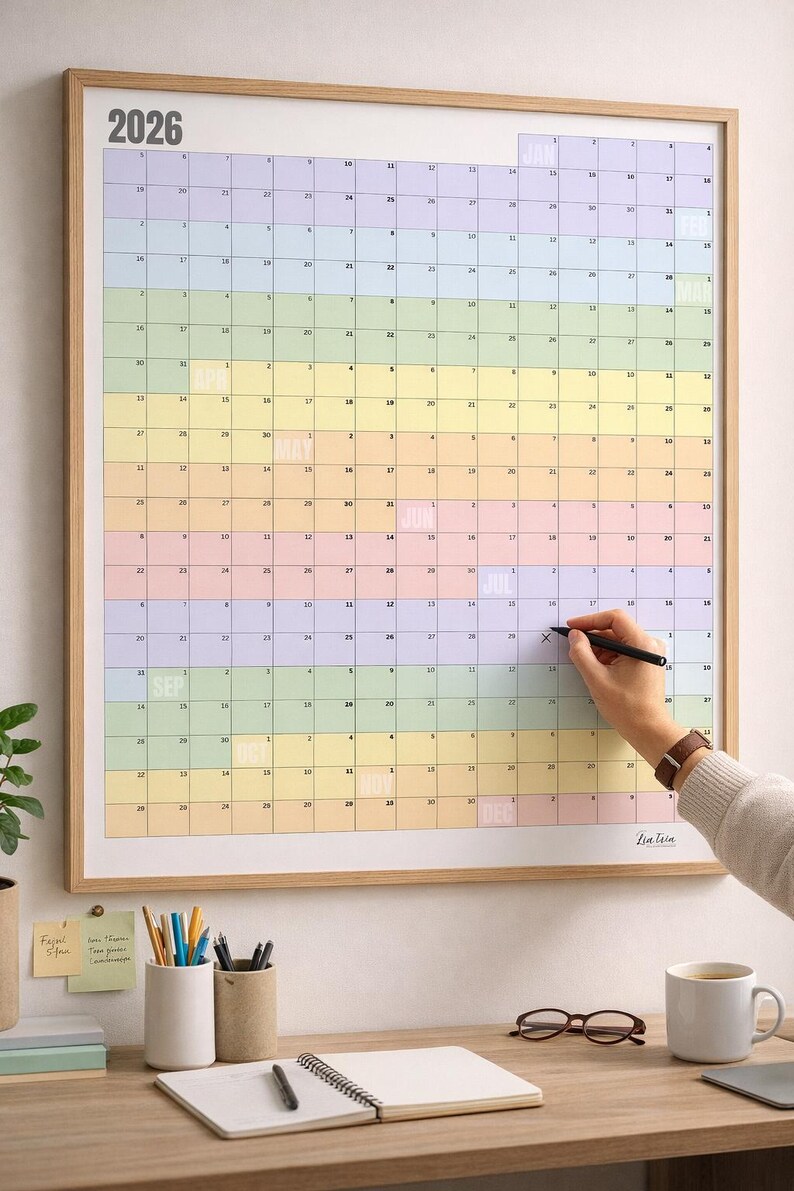 Full Year Calendar - Etsy