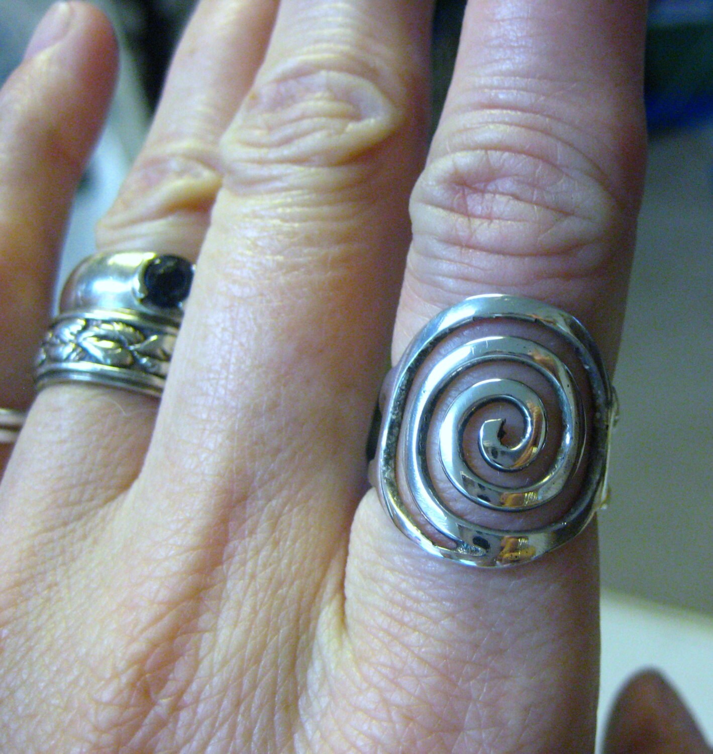 Sterling Spiral Ring - Etsy