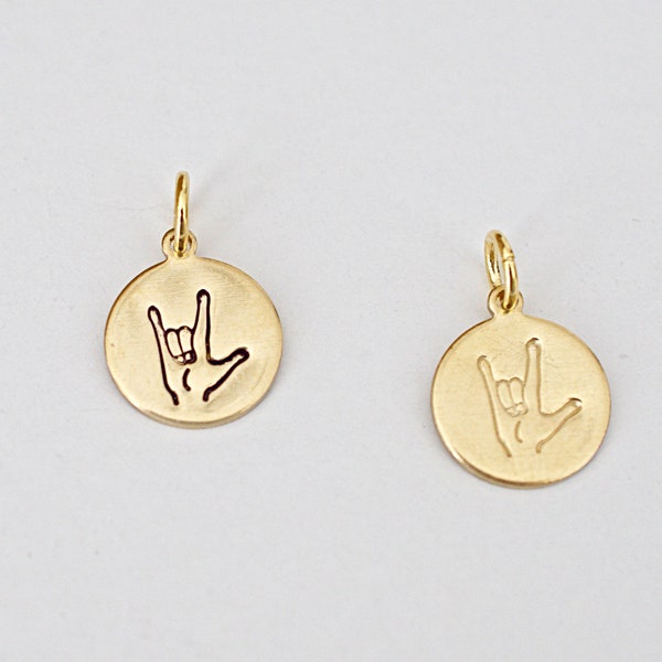 Asl I Love You Necklace - Etsy