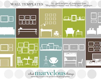 Wall Display Template 15-pack - Etsy