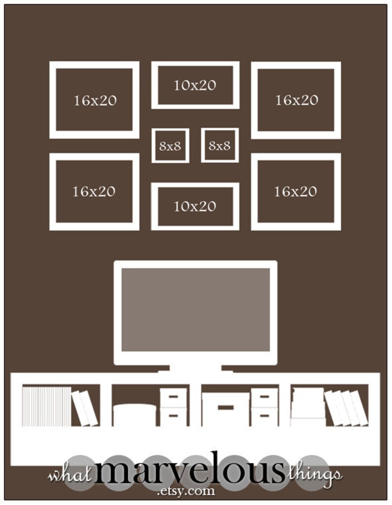 Wall Display Template 10-pack - Etsy