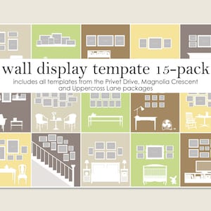 Wall Display Template 15-pack - Etsy