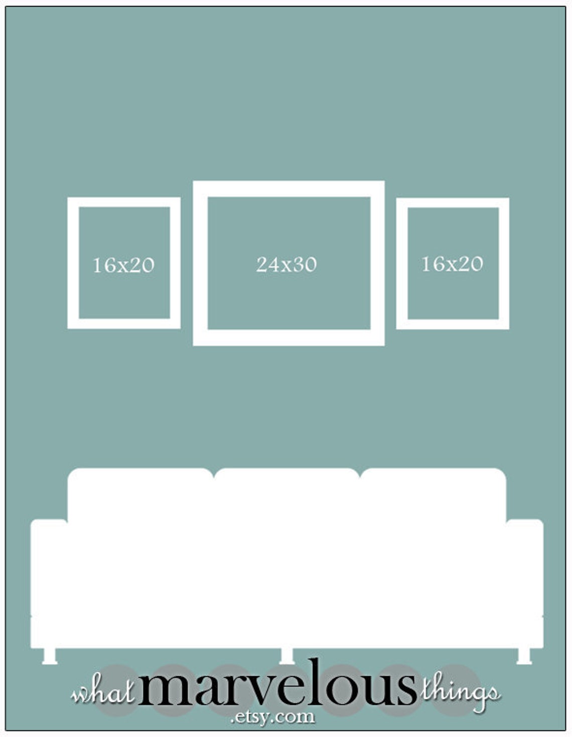 Wall Display Template 10-pack - Etsy