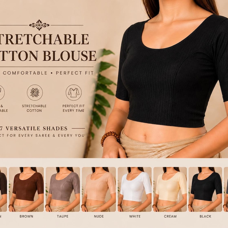 Stretchable Blouse Indian - Etsy
