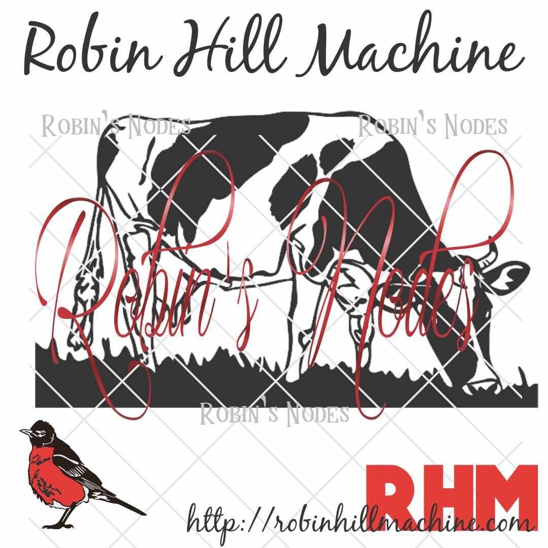 Cow Grazing Svg File ~ Detailed Vector for Laser and Cricut ~ Digital ...
