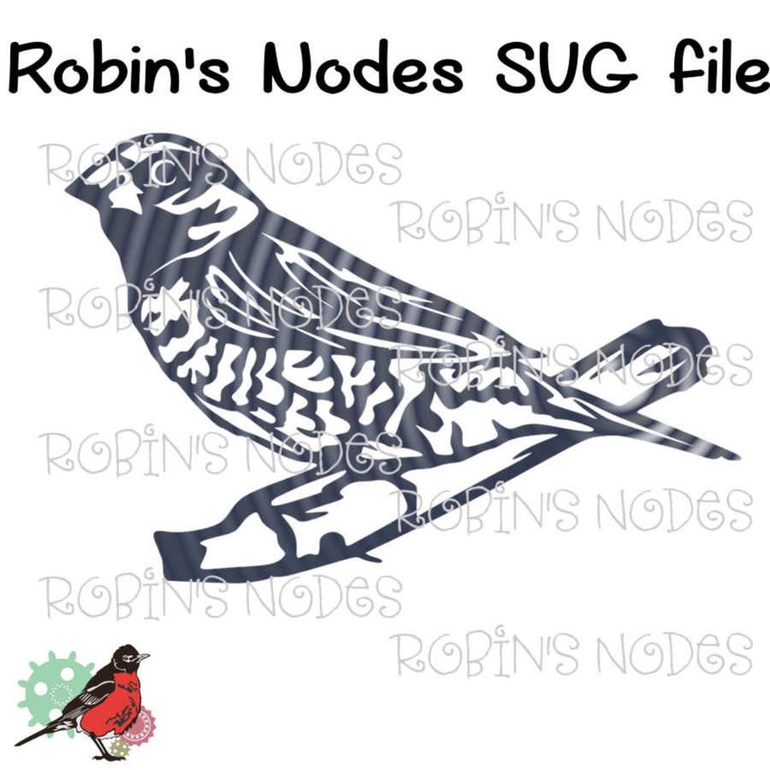 Spice Finch Bird Svg File ~ Vector for Laser and Cricut ~ Digital ...