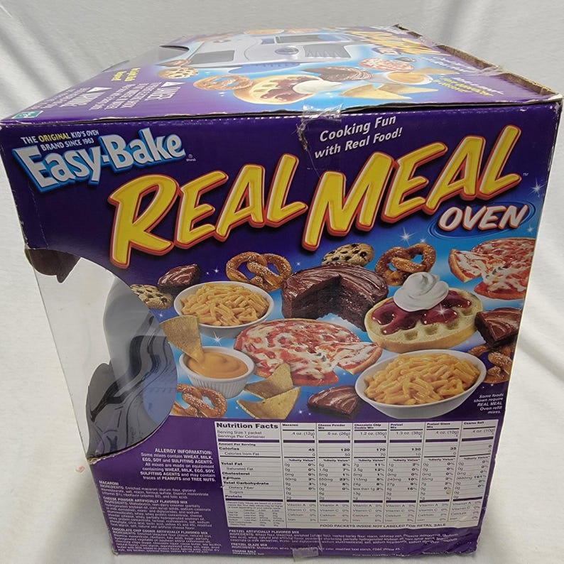 BRAND NEW 2003 Easy Bake Real Meal Oven Real Meal Hasbro Original ...