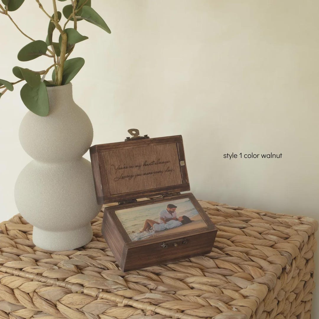 Personalized Light up Music Box, Custom Song Photo Keepsake ...
