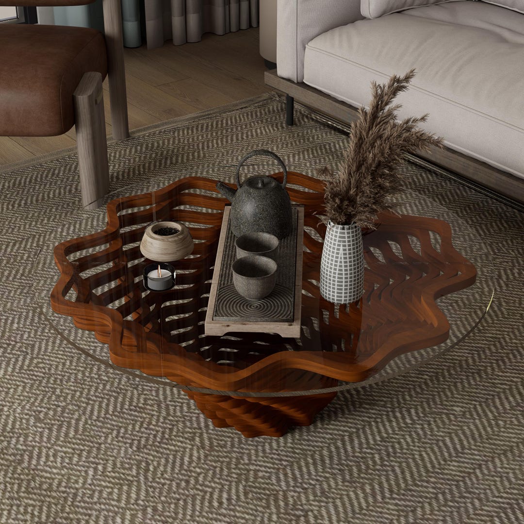 Contemporary Solid Wood Coffee Table | Custom Finish & RAL Color ...