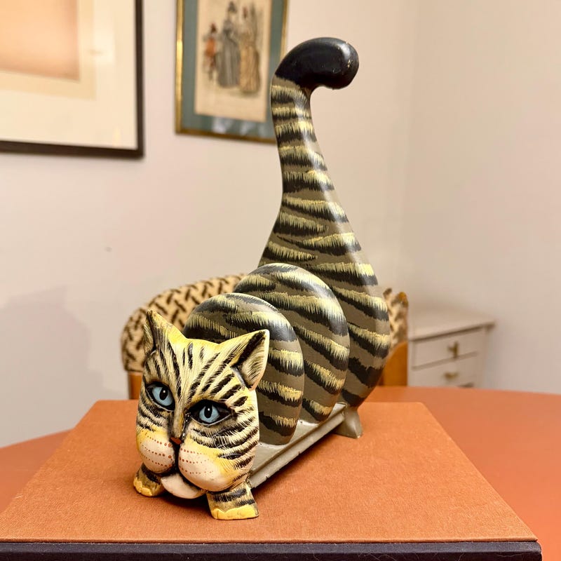 Wooden Cat Letter Holder - Etsy