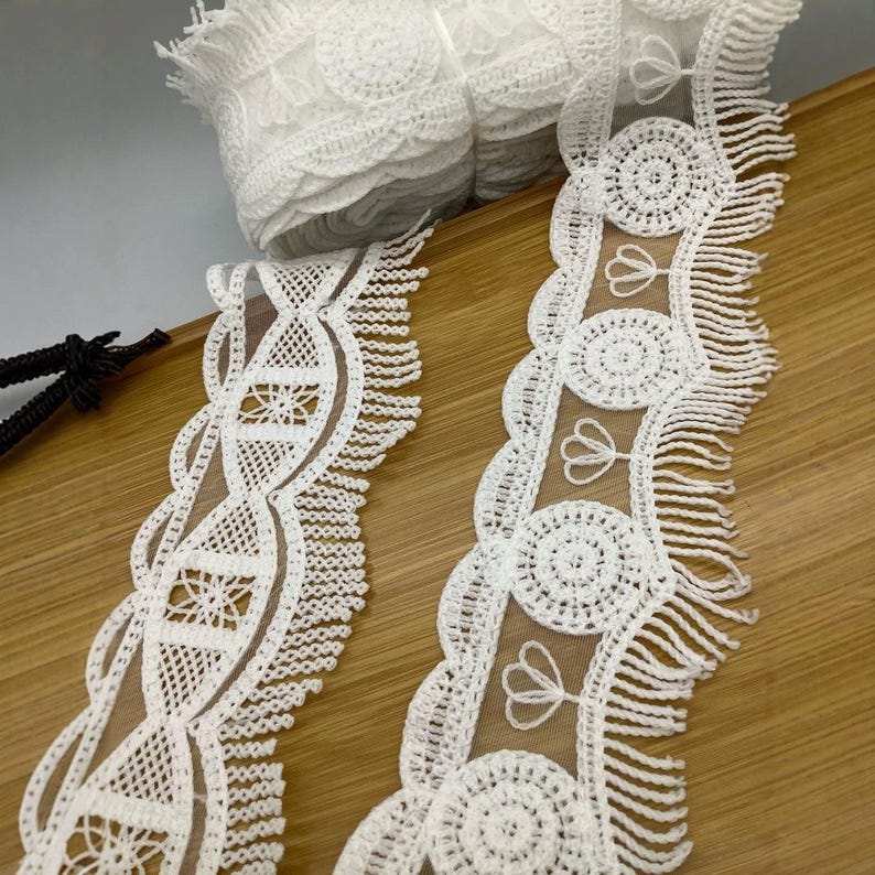Soft Floral Eyelash Bridal Veil Lace Trim,flower Embroidered Trim for ...