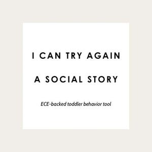 Try Again Social Story - Etsy